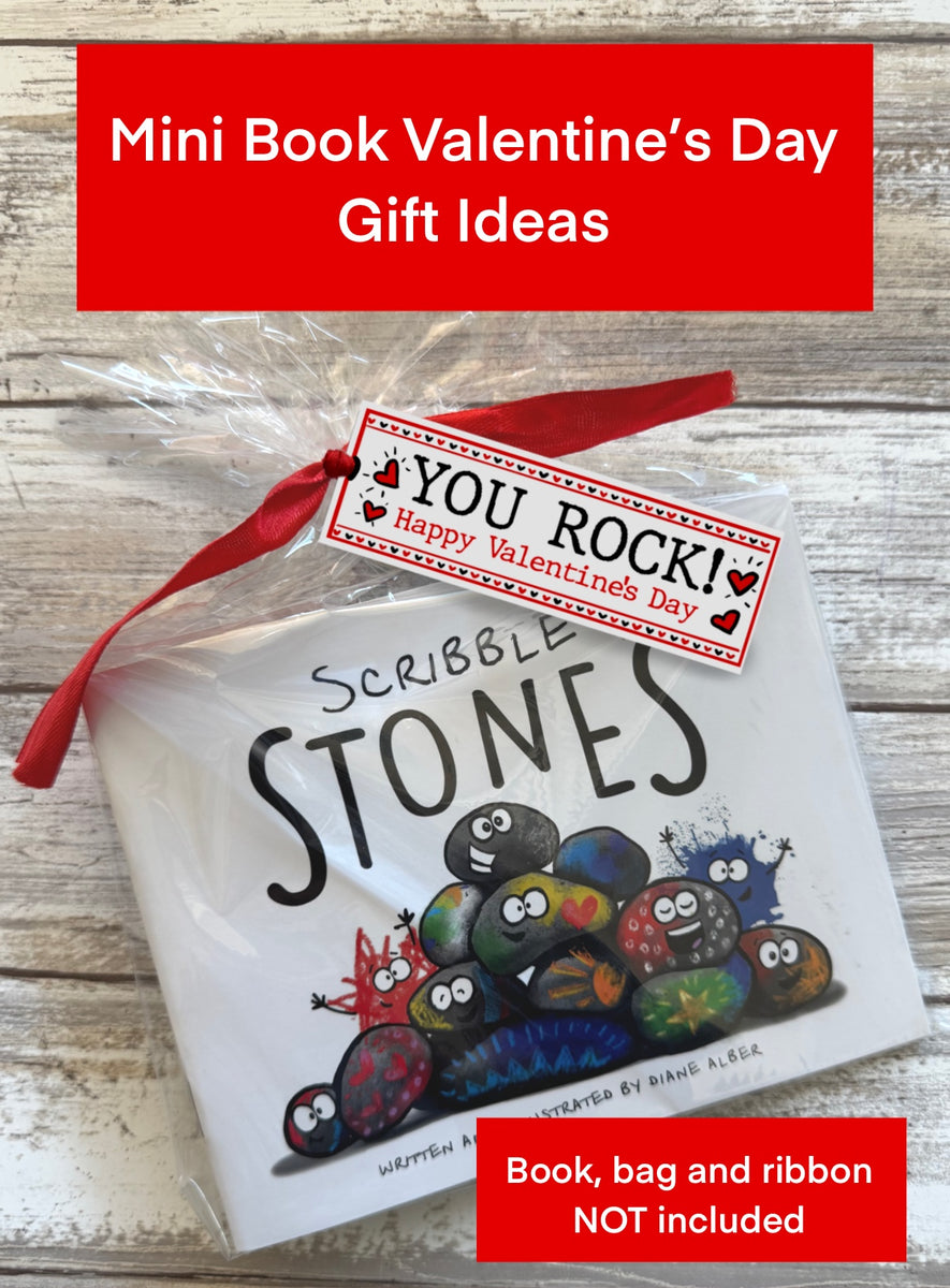 You Rock- Scribble Stone Valentine’s Day Printable – Diane Alber
