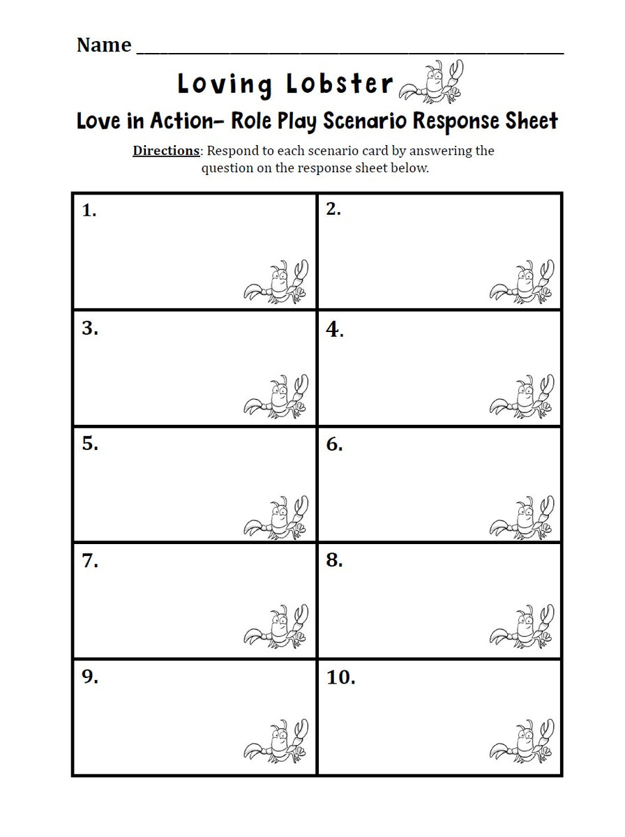 Lesson Plan Loving Lobster – Diane Alber