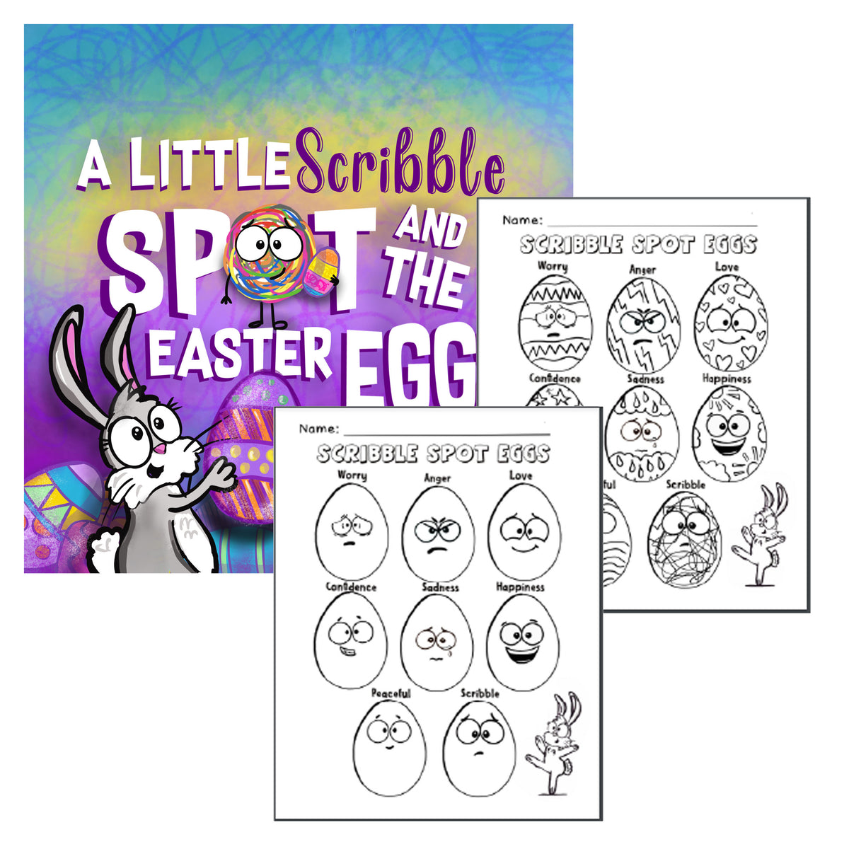 A Little Scribble SPOT and the Easter Eggs-Download Activity Printable ...
