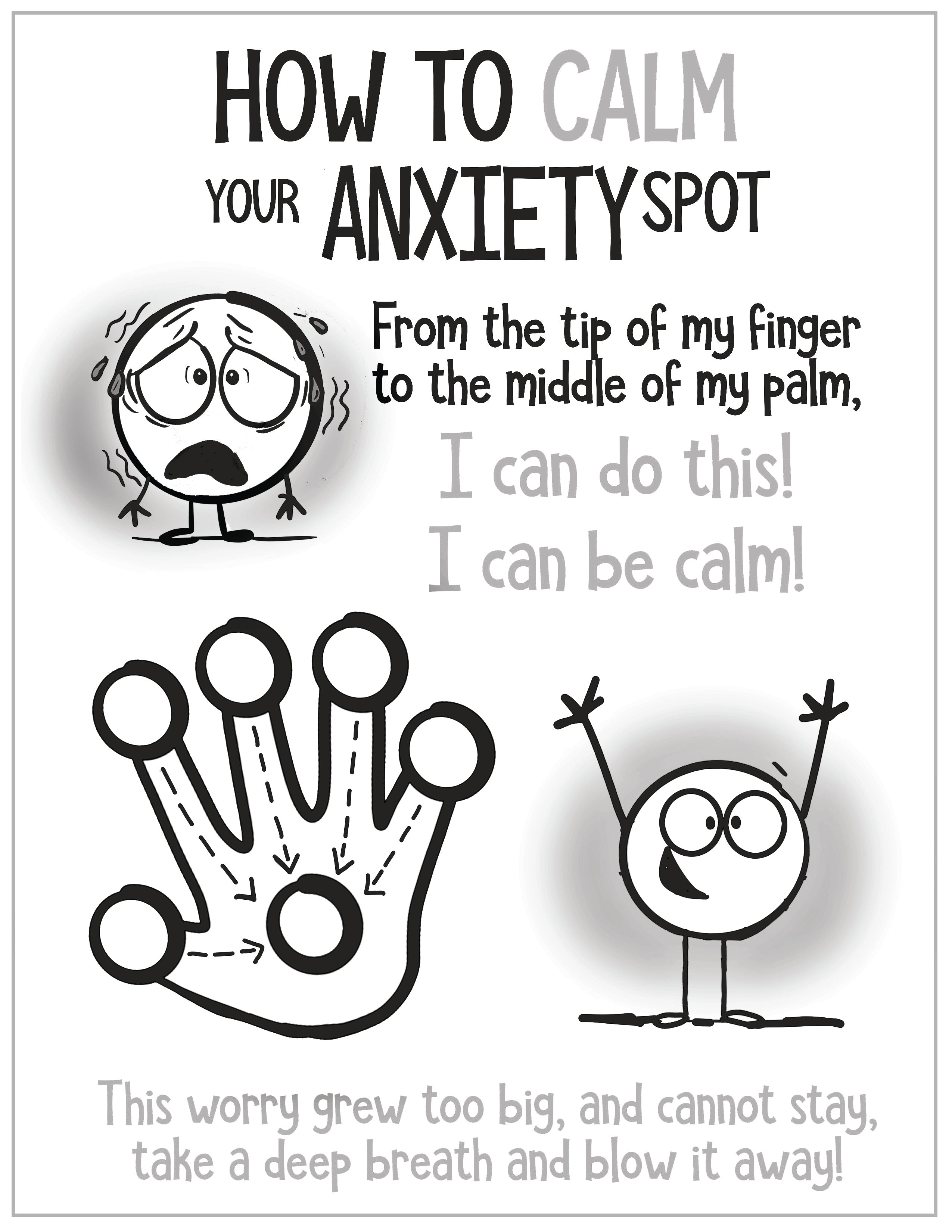 A Little SPOT of Anxiety- Download Acitivity Printable – Diane Alber