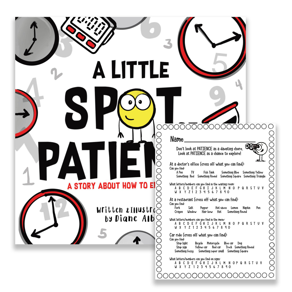 A Little SPOT of Patience-Download Activity Printable – Diane Alber